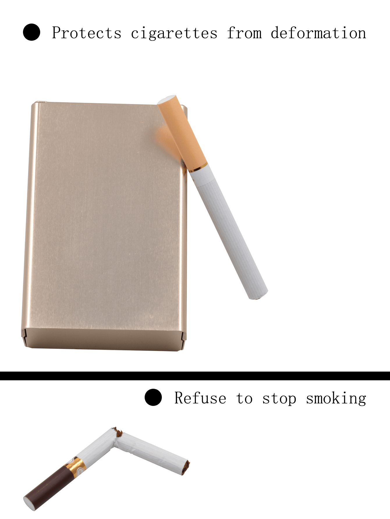 Aluminum Alloy Sliding Cover Metal Pack Cigarette Box for Sale New ...