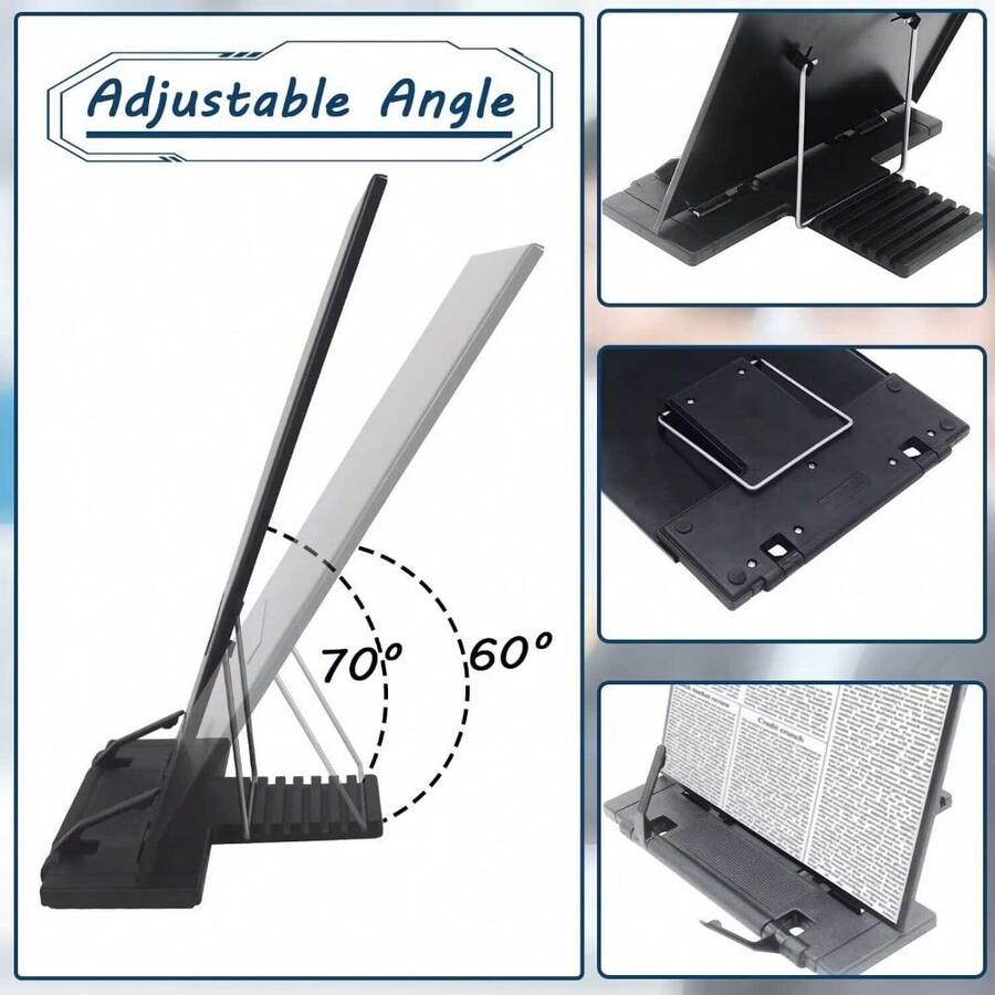 1PC Desktop Document Bookshelf With 7 Adjustable Paper And Copy Holders ...