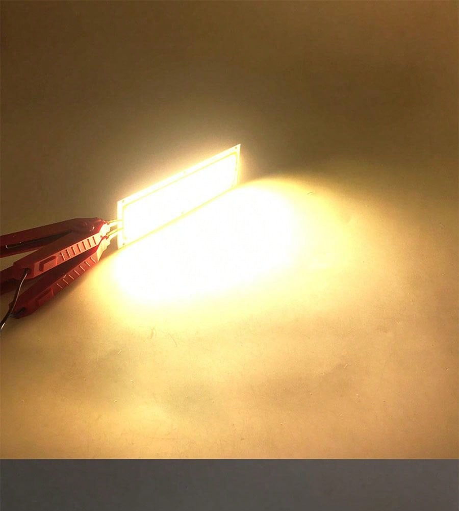 120x36mm 12V COB LED Light Bulb 10W 1000LM Cold Warm White Red Blue ...