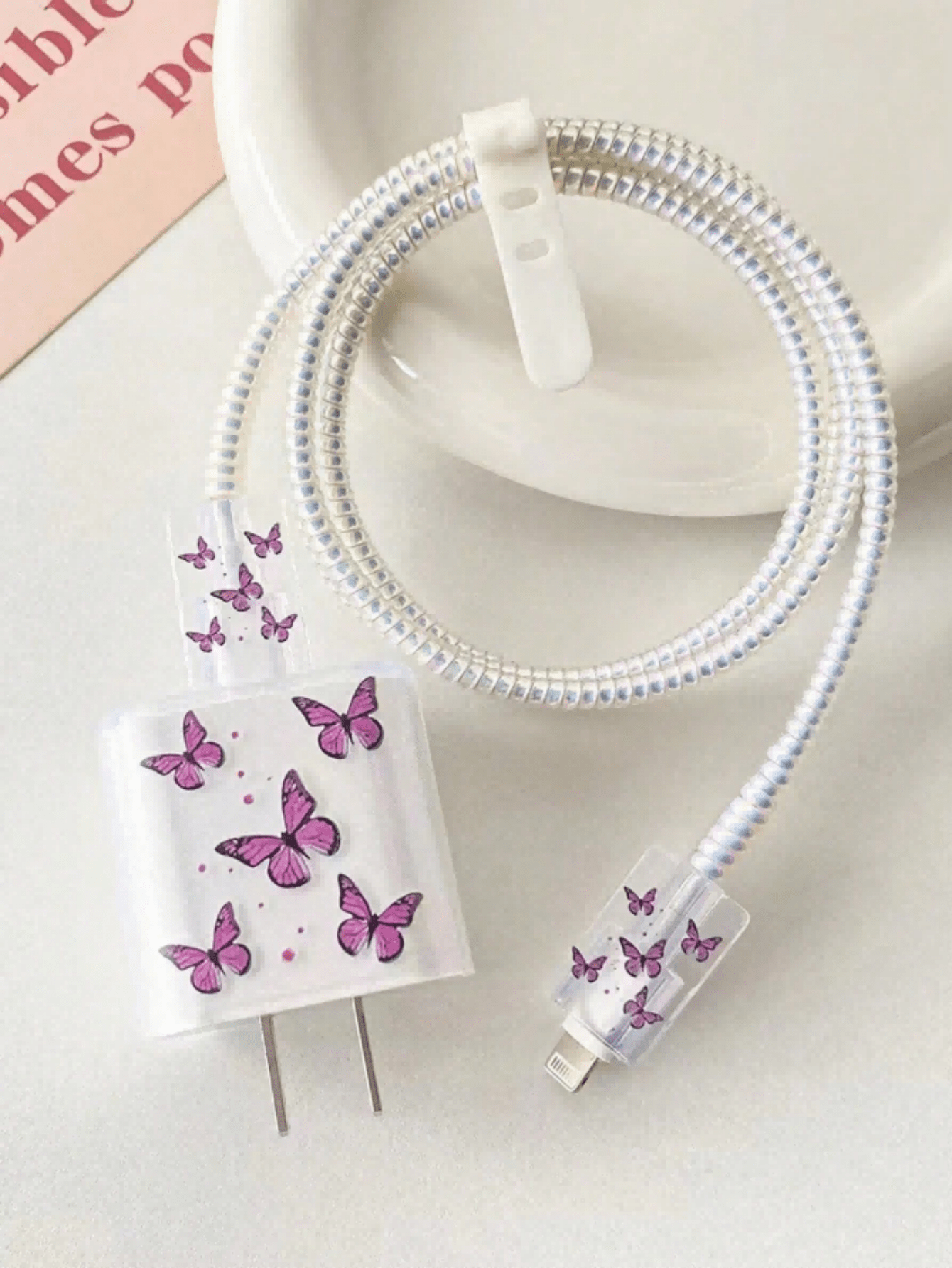 Charging Cable Protector Kit For Apple Original Data Cable With Angel ...