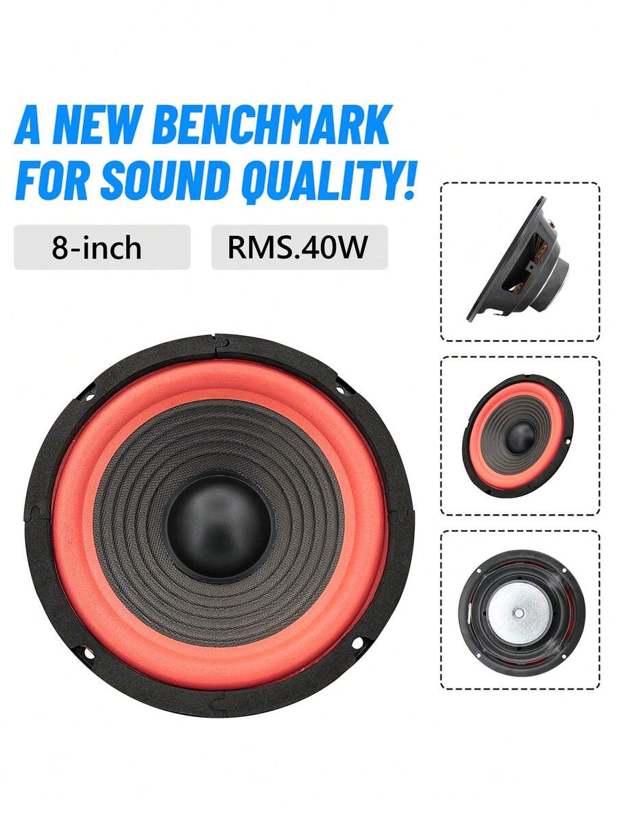 1 Piece Bemines Zc-002 Red And Black Full Range Speaker, Aluminum Alloy ...