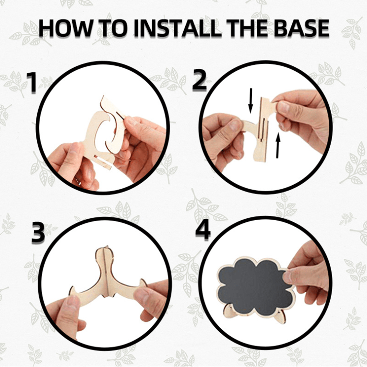 20 Pack Mini Chalkboard Signs Food Labels Small Wooden Blackboard With ...