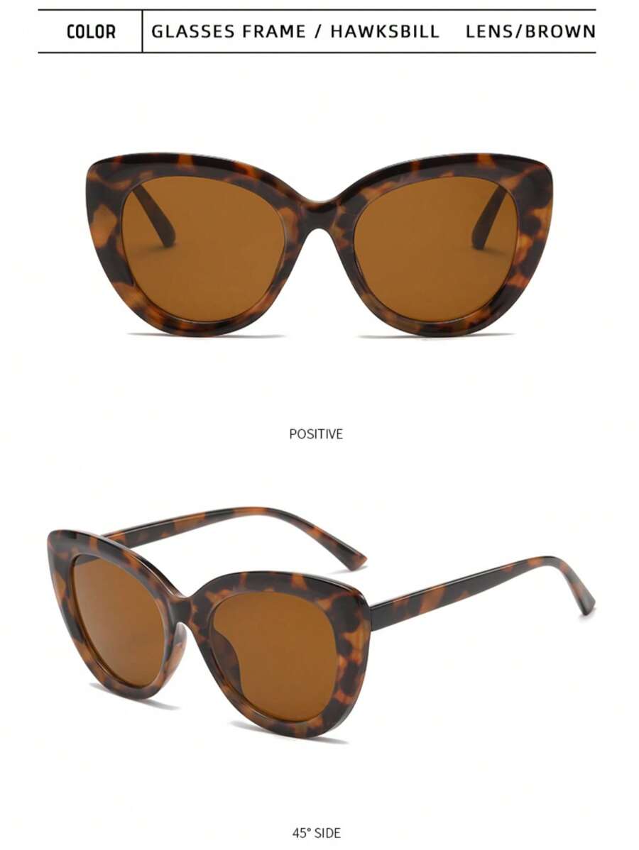Personality Vintage Cat Eye Sunglasses 2024 Spring New Fashion Trend
