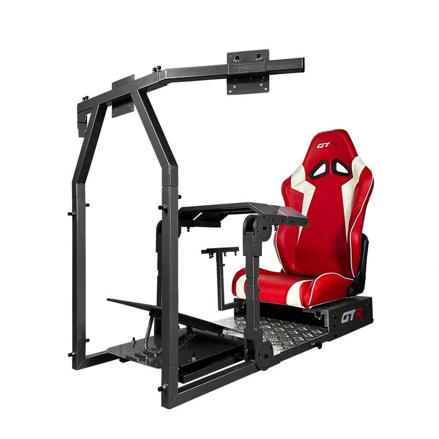 GTR Simulator GTA-Pro Racing Simulator Cockpit Black Home Workstation ...
