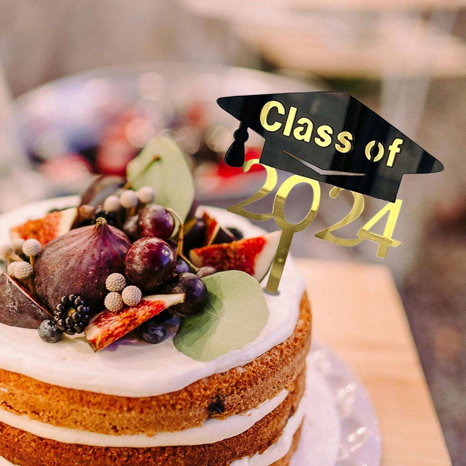 5pcs Congrats Grad Cake Toppers Accessoire Joyeuse Graduation 2024 Nous ...