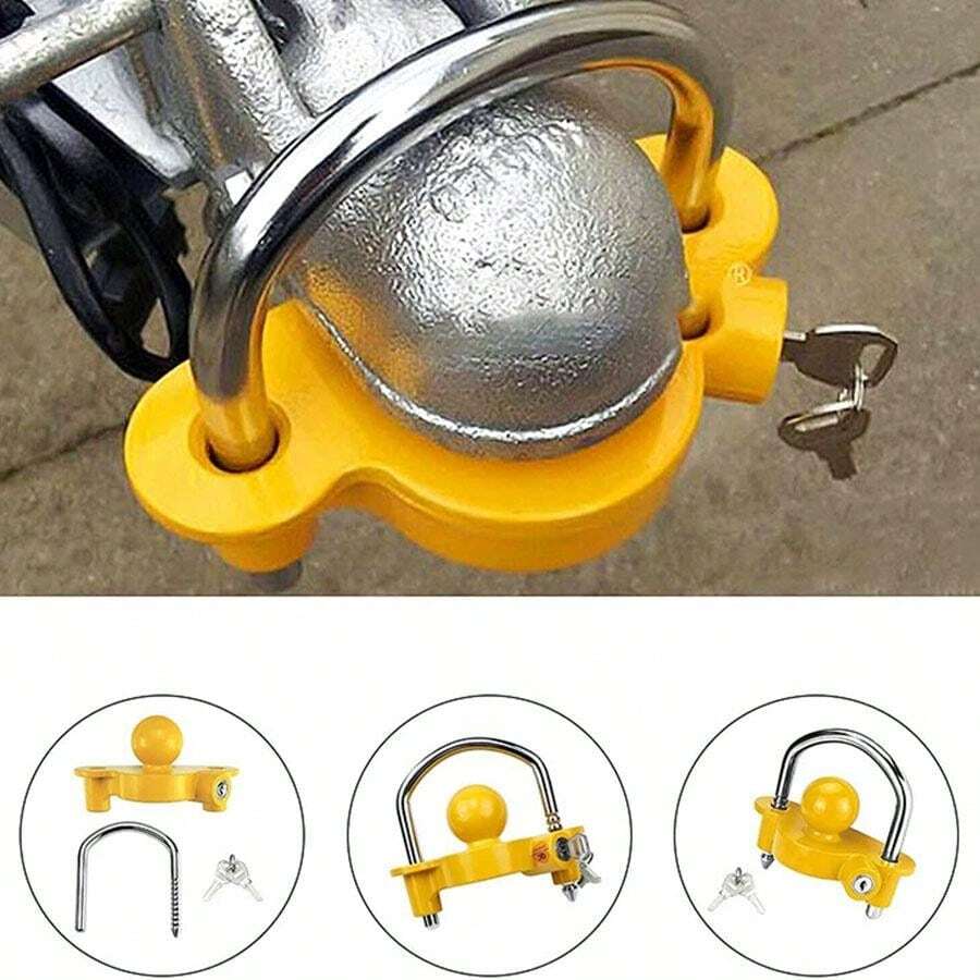 1pc Trailer U-Shaped Anti-Theft Lock For Car Towing Hook, Yacht Rv ...
