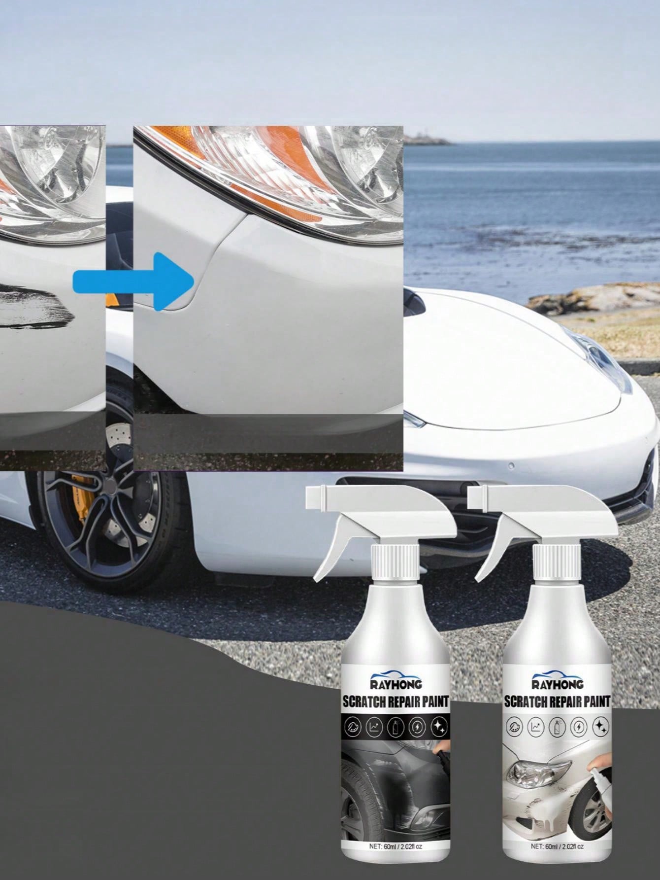 Rayhong Car Scratch Repair Spray Paint, Car Scratch Repair ...