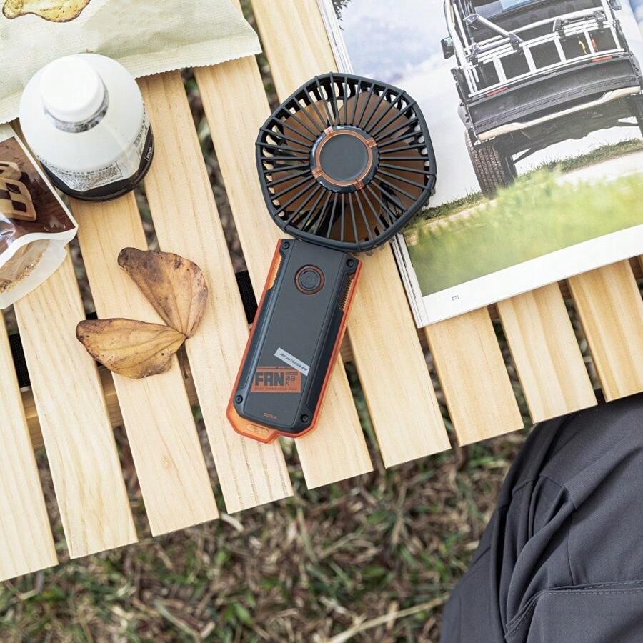 Outdoor Portable Fan, Foldable USB Portable Rechargeable Mini Handheld ...