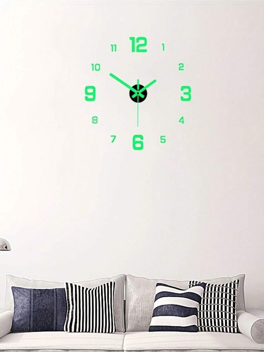 Simple And Personalized Luminous Digital Clock, Acrylic Silent Wall ...