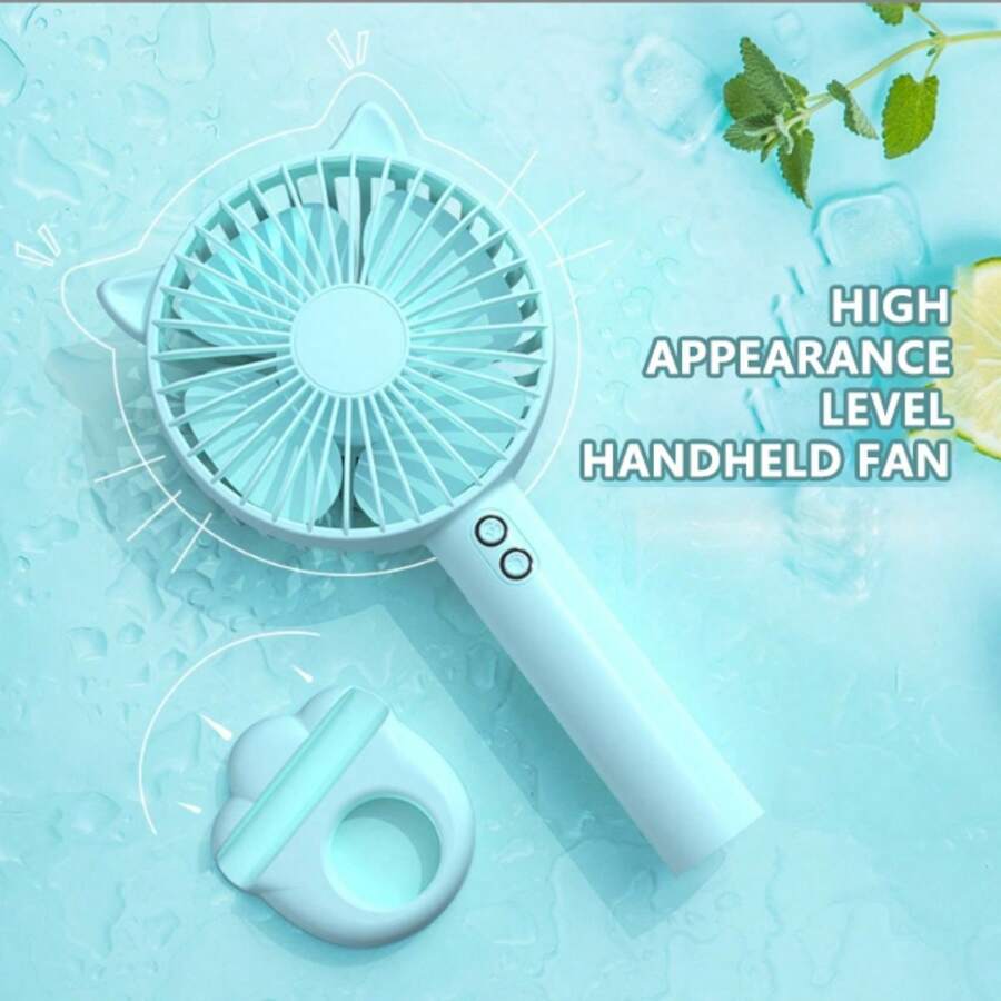 Usb Handheld Mini Portable-Rechargeable Desktop Silent Electric Fan ...
