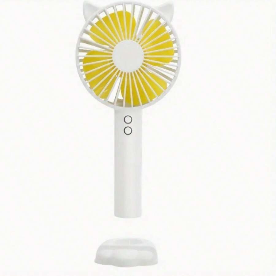 Usb Handheld Mini Portable-Rechargeable Desktop Silent Electric Fan ...