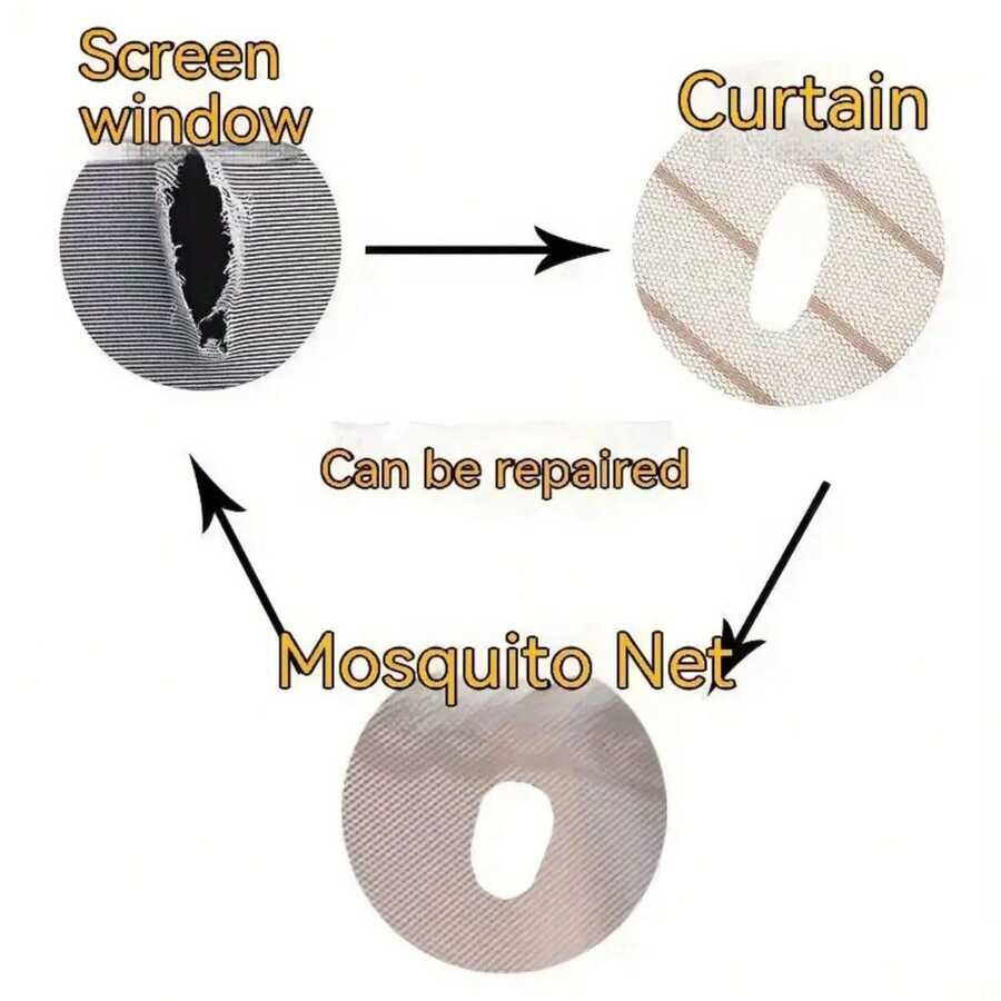 1pc/ 1Roll Window Screen Repair Tape, Self Adhesive Mesh Tape, Anti ...