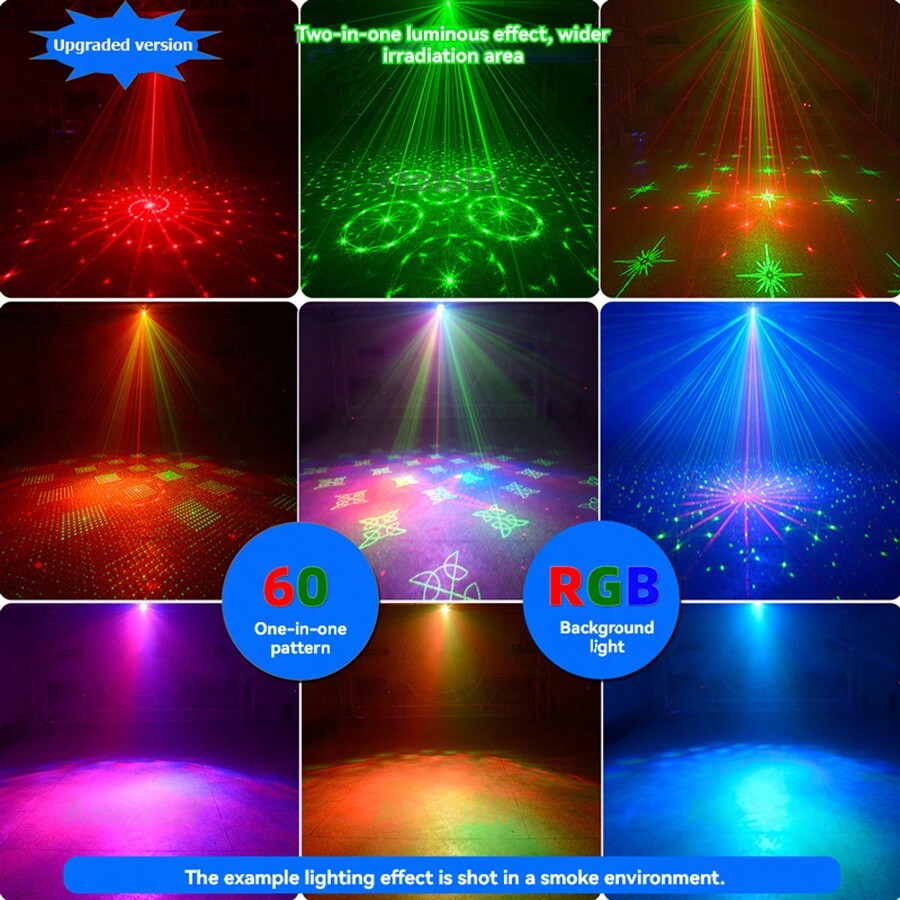 USB Powered Party Light Dj Disco Light With Remote Control Voice ...