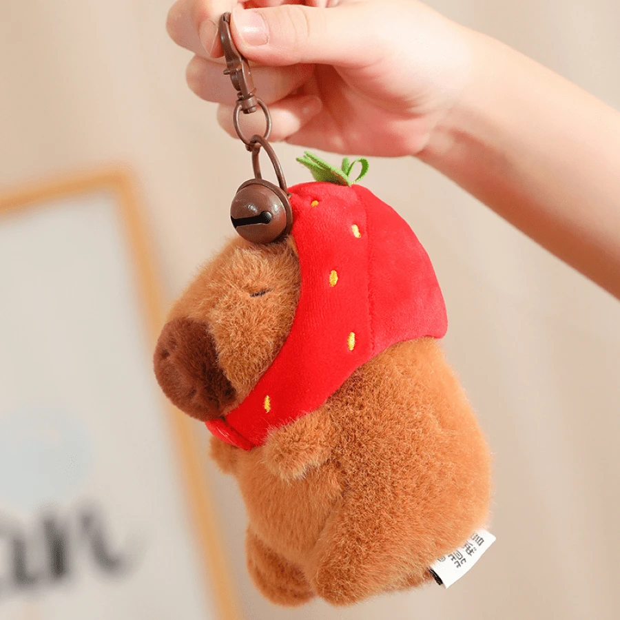 Capybara Stuffed Animal Plush Charm, Cute Capybara Plush Carrying A ...