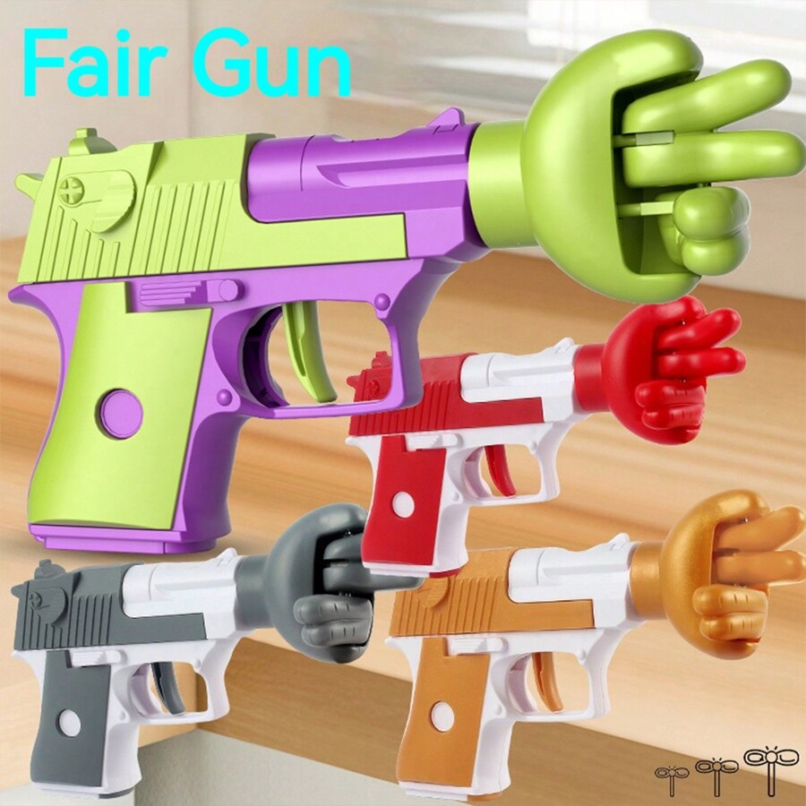 1pc Random Color Fair Play Rock-Paper-Scissors Gun For Multiplayer ...