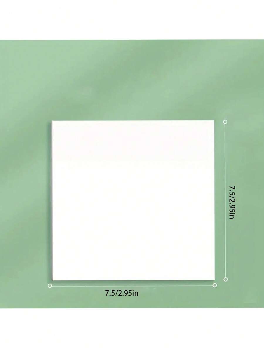 1 Pack Of 50 Transparent Sticky Notes - Waterproof Self-Adhesive Semi ...