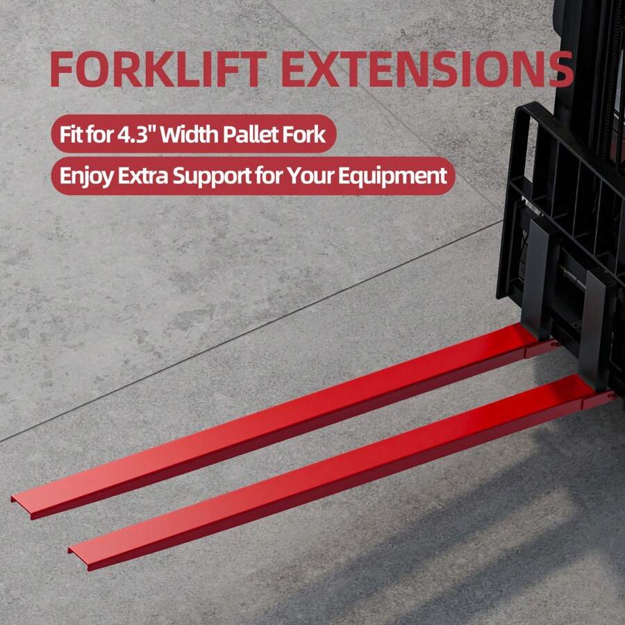 Pallet Fork Extension With Tire Chain Heavy-Duty Steel Forklift Truck ...