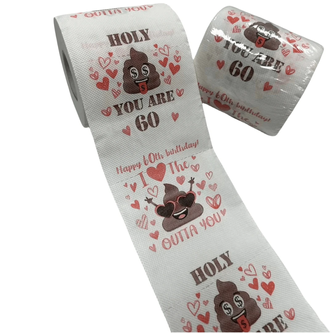 1pc, Funny Birthday Party Tissue Paper, Cartoon Poop Pattern Printed ...