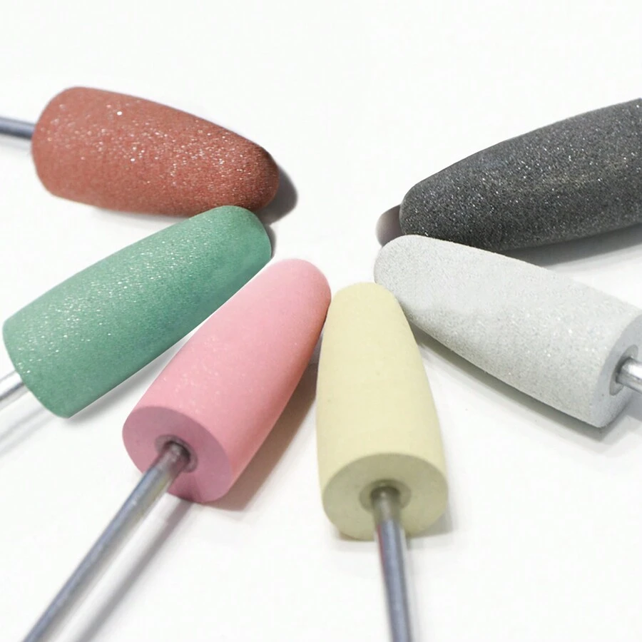 hytoos 10pcs Silicone Nail Drill Bit Rotary Polishing Tool Bits For ...