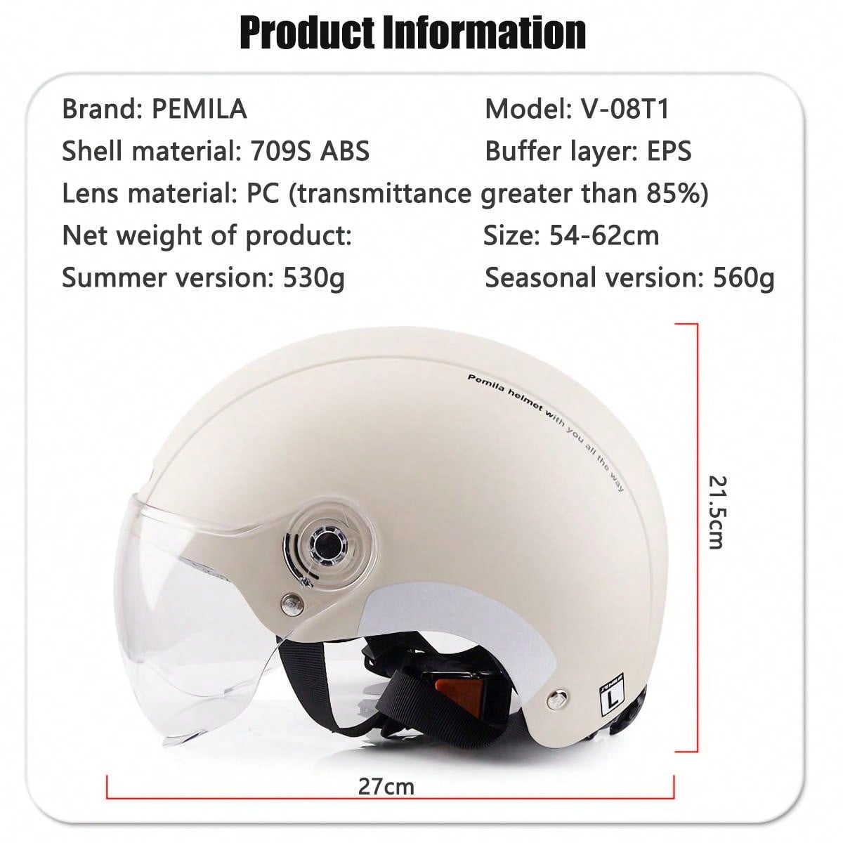 Pemila Latest Road Bike Helmet With Brown Lens, Matte Paint Surface ...