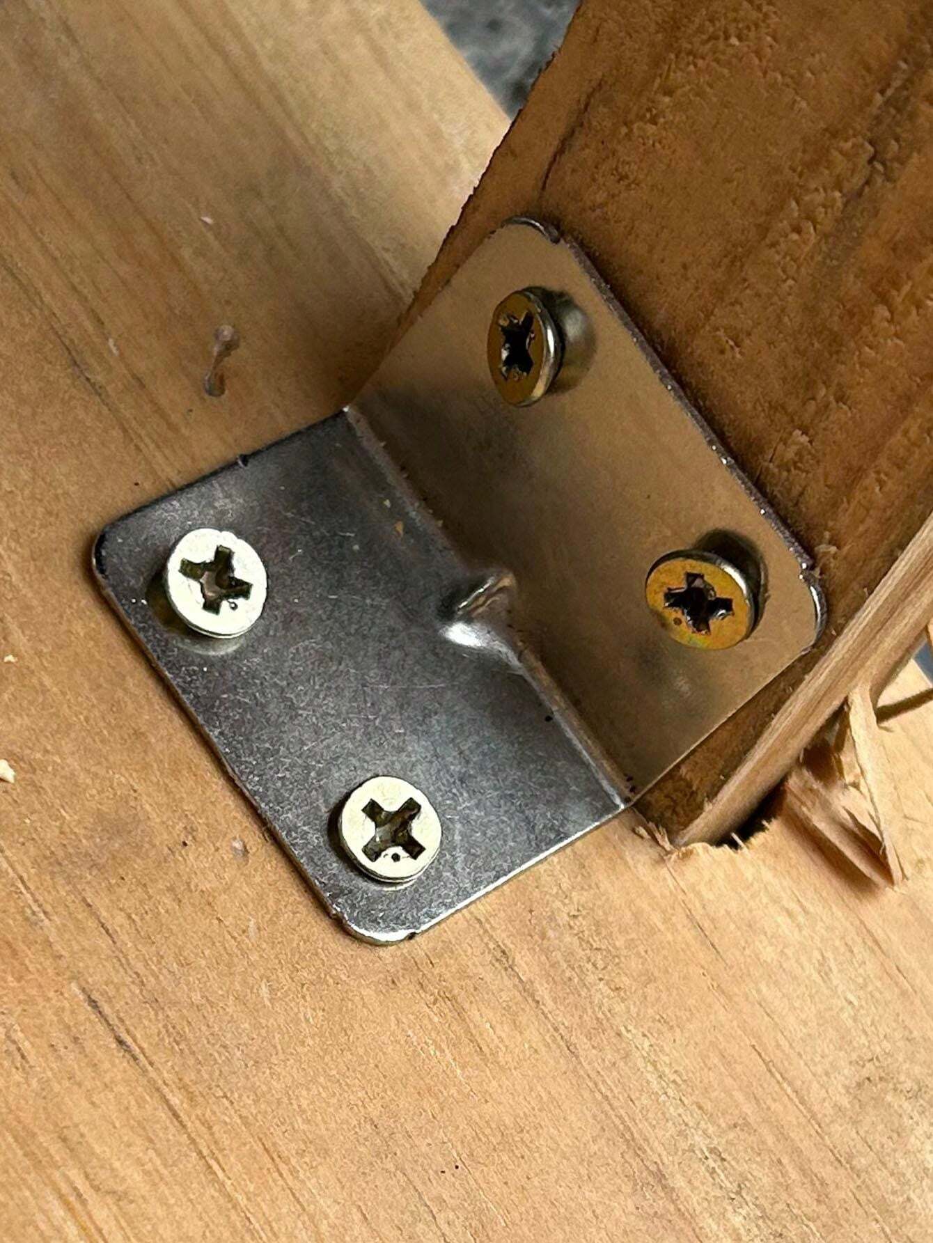 10pcs Nickel Plated Four Hole Corner Bracket For Wood Board Table ...