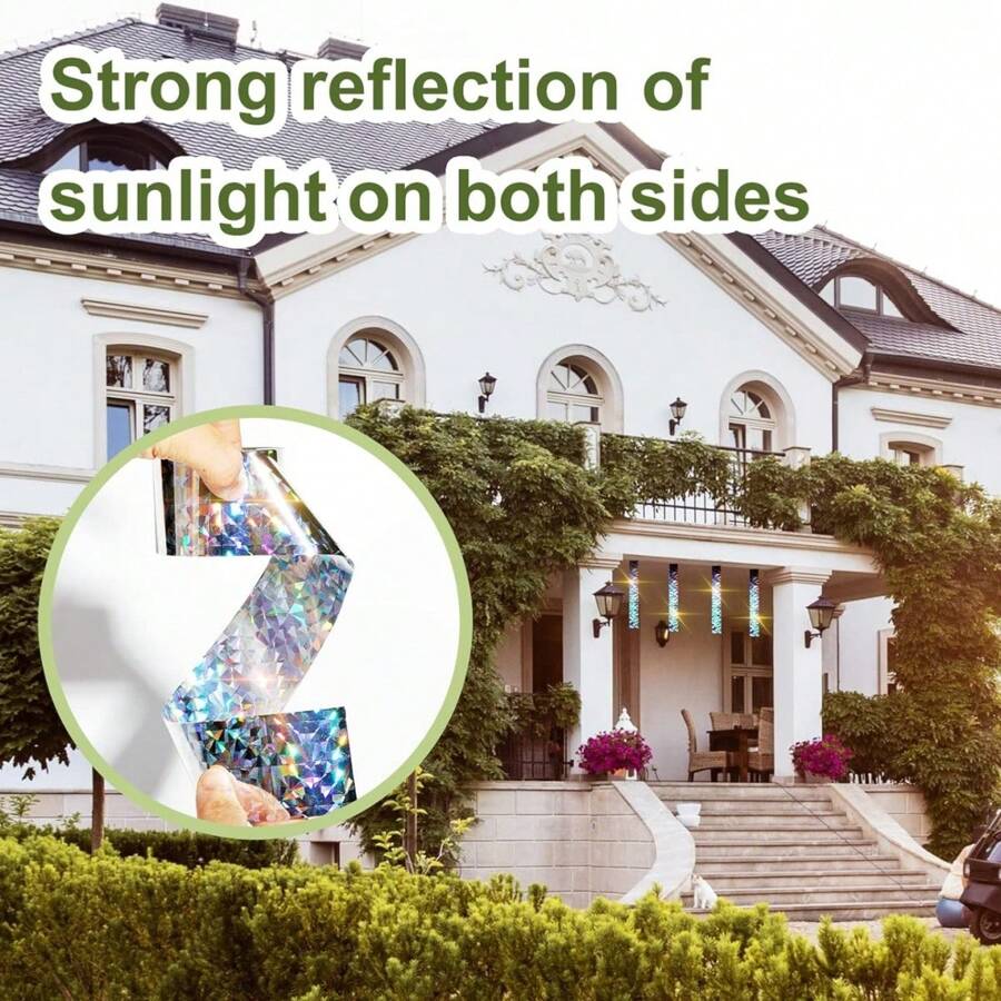 2pcs Reflective Double-Sided Bird Repellent Ribbon - Deter Birds, Geese ...