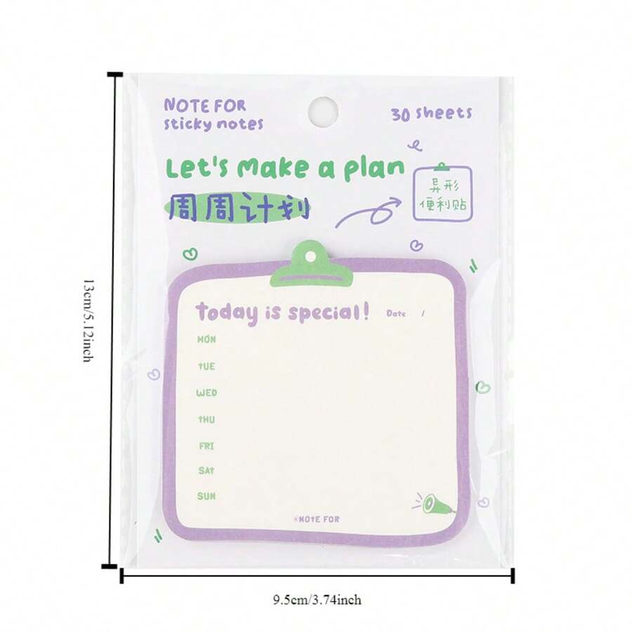 1 PC NOTE FOR Alien Convenience Notes Start Planning Series Cartoon ...