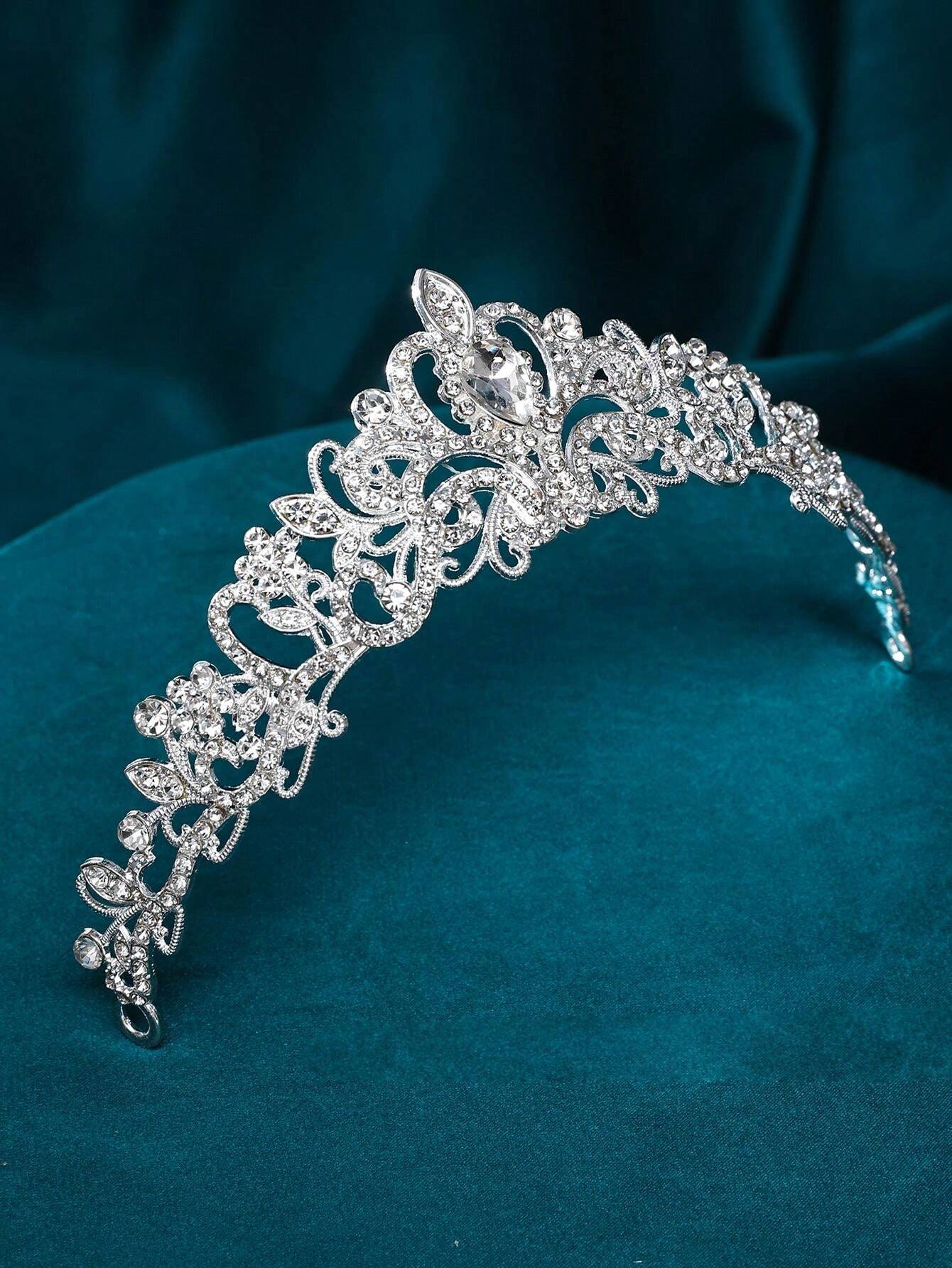 1 pieza Corona de novia de moda, accesorios de cabello de estilo lujoso ...