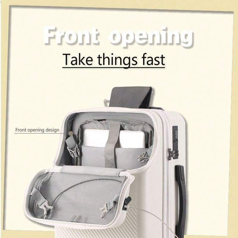 20/22/24/26 Inch Open Carry-On Hard Shell Lightweight Suitcase ...