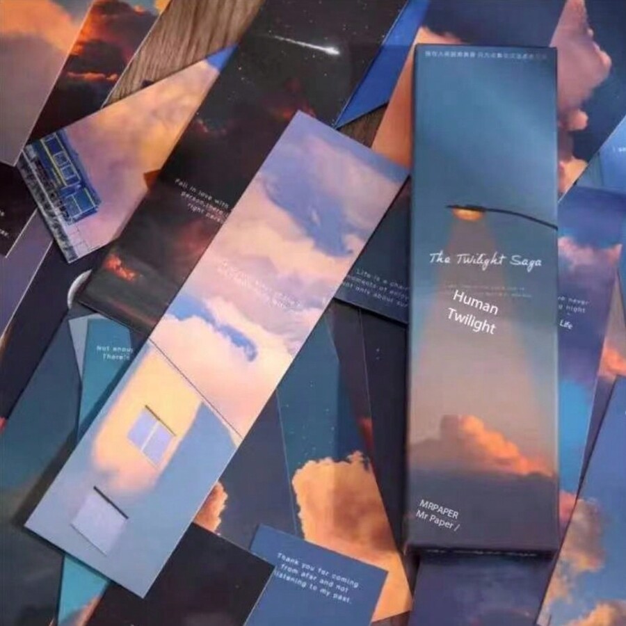 1 Box Of World Famous Painting Landscape Bookmarks Vintage Starry Sky ...