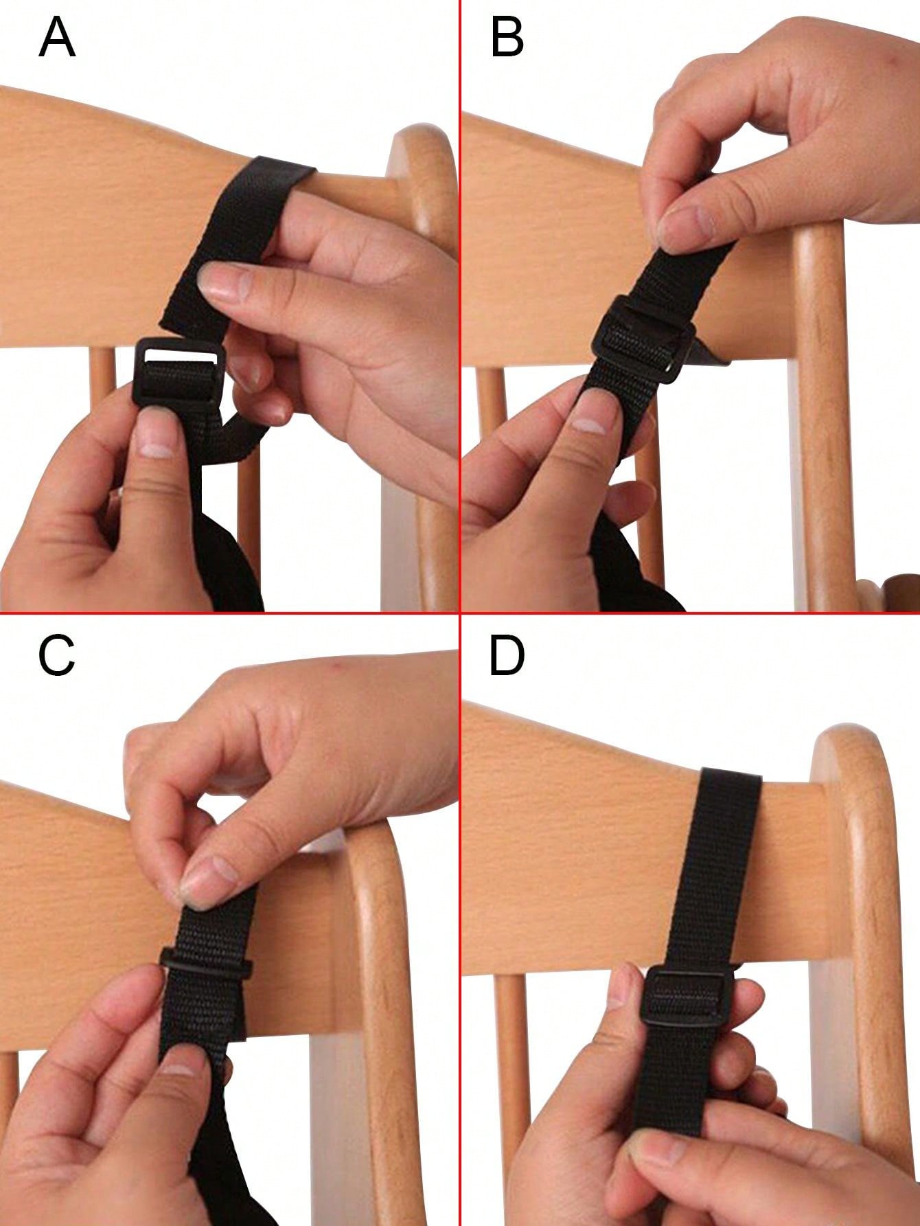 1pc Baby Gray Adjustable Five-Point Harness Can Be Used As Three-Point ...