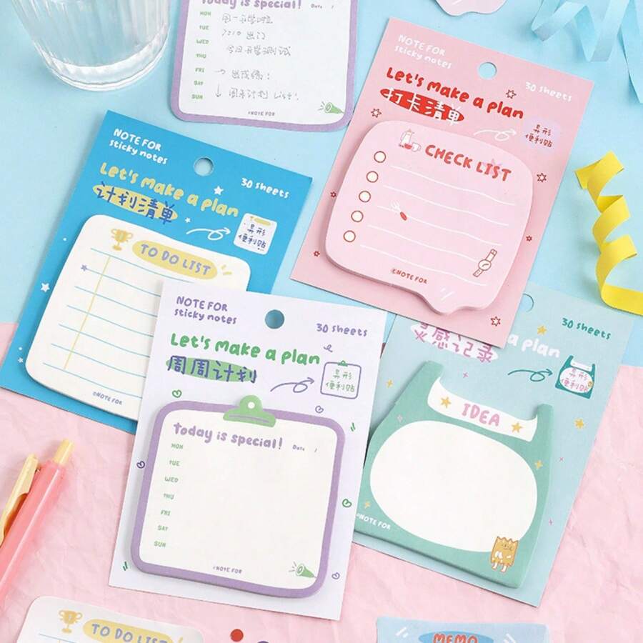 1 PC NOTE FOR Alien Convenience Notes Start Planning Series Cartoon ...