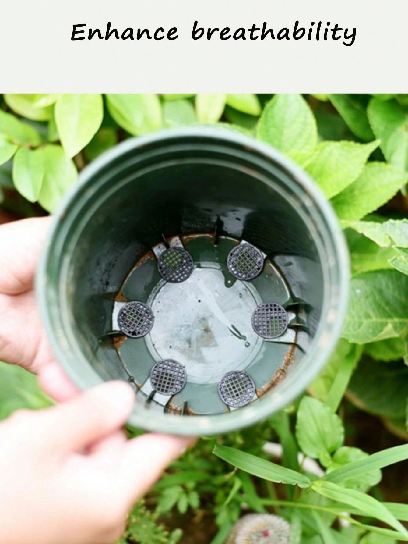 20pcs Black Leakproof & Breathable Net Pad For Flower Pots Flower Pot ...