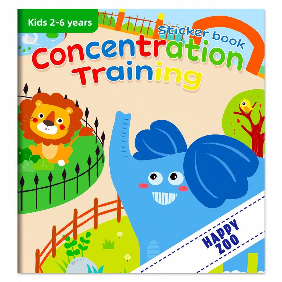 1pc Children's Early Education Cognitive Sticker Book With Multiple ...