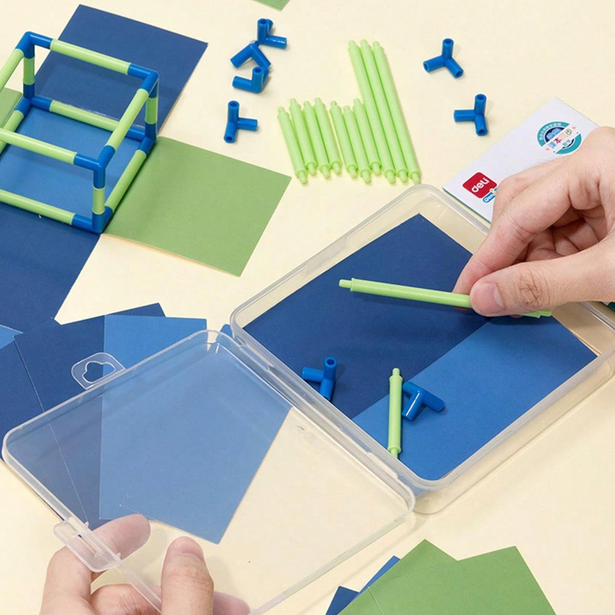 1set Detachable Cubic And Cuboid Frame Models With Edge Length & Surface Area Demonstrator ...
