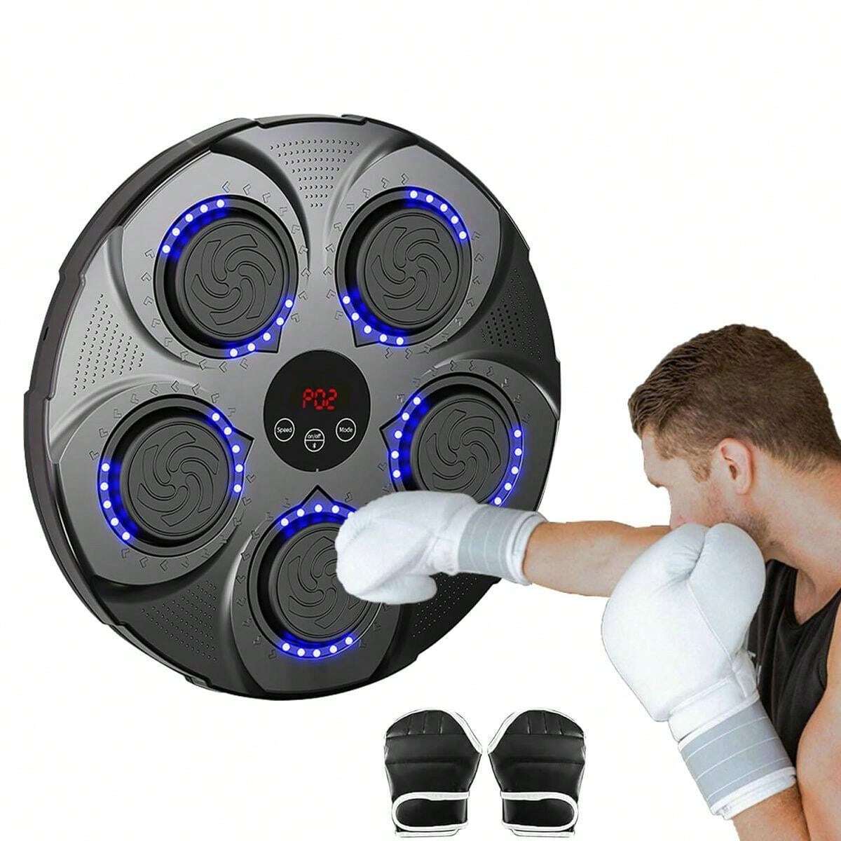 Máquina De Boxe Inteligente Com Luvas, Equipamento De Boxe Montado Na ...