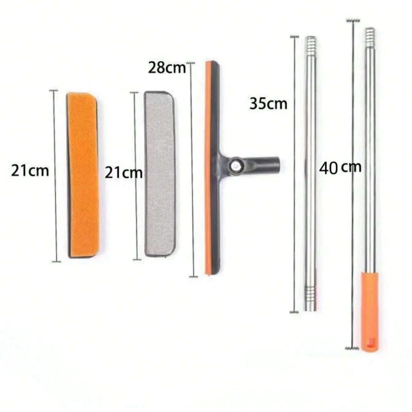 3-In-1 Multi-Functional Glass Window Cleaner With Scraper And Brush ...