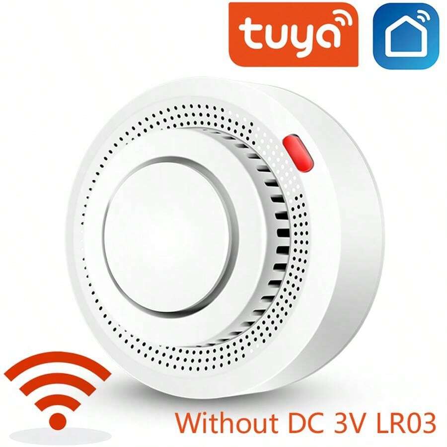 Tuya WiFi Smoke Alarm Fire Protection Smoke Detector Smokehouse Combination Fire Alarm Home ...