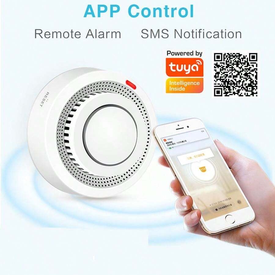 Tuya WiFi Smoke Alarm Fire Protection Smoke Detector Smokehouse ...