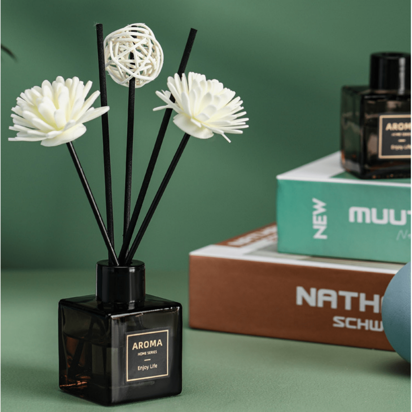 1pc 50ml Flameless Aroma Diffuser Including Rattan Stick, Artificial ...