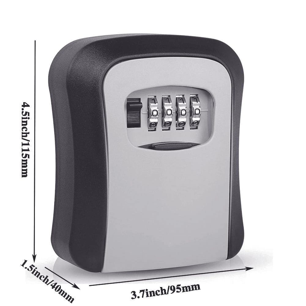 1pc Outdoor Waterproof Key Lock Box - Portable Combination Lock Box For ...