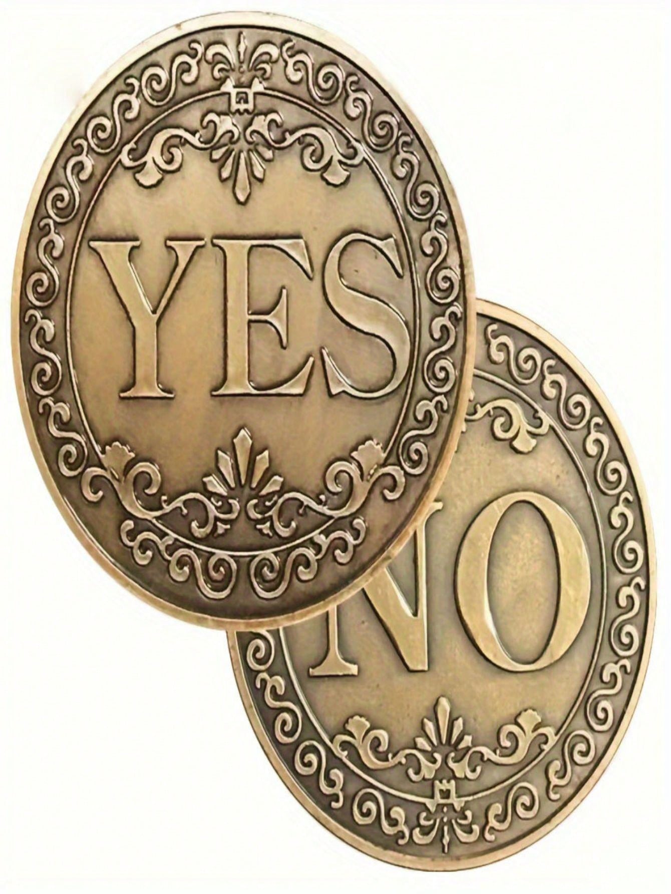 Yes No Decision Making Magic Coin Collection, Good Luck Vintage Antique ...