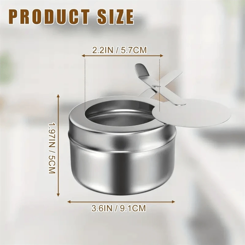 4Packs Stainless Steel Fuel Holders, Chafing Fuel Holders With Cover ...