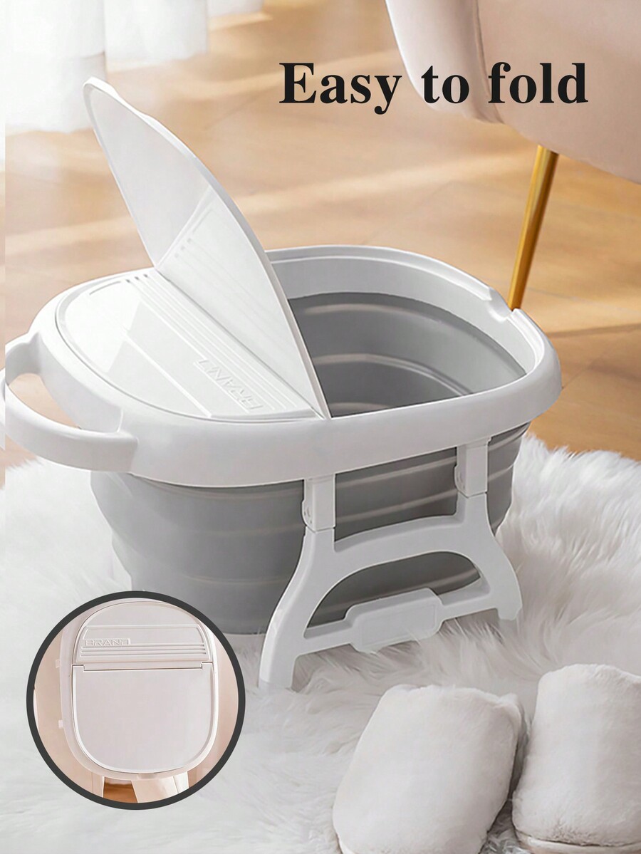 Foldable Foot Bath With Massage Function, Handheld Foot Wash Basin ...
