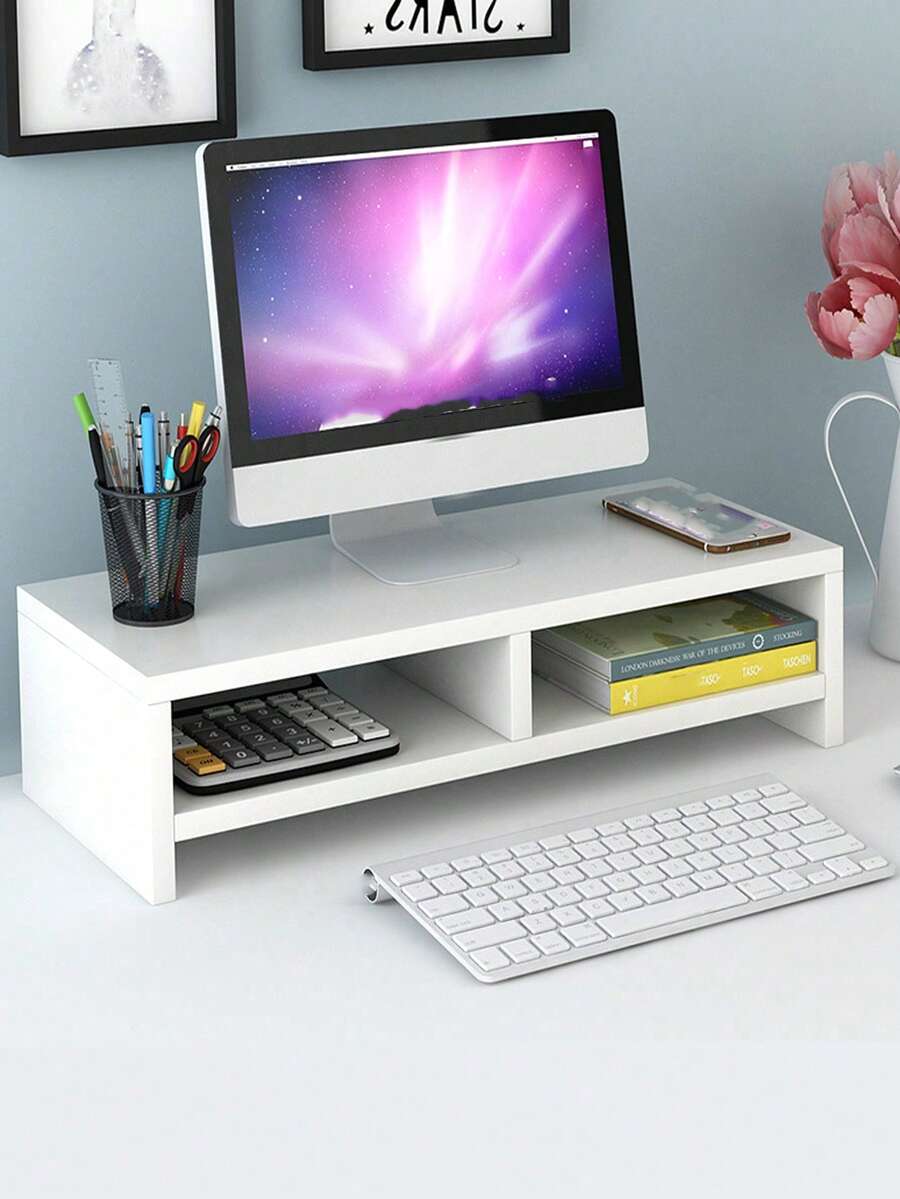 A Dual-Layer Computer Monitor Stand For LCD Screens, Suitable For Home ...