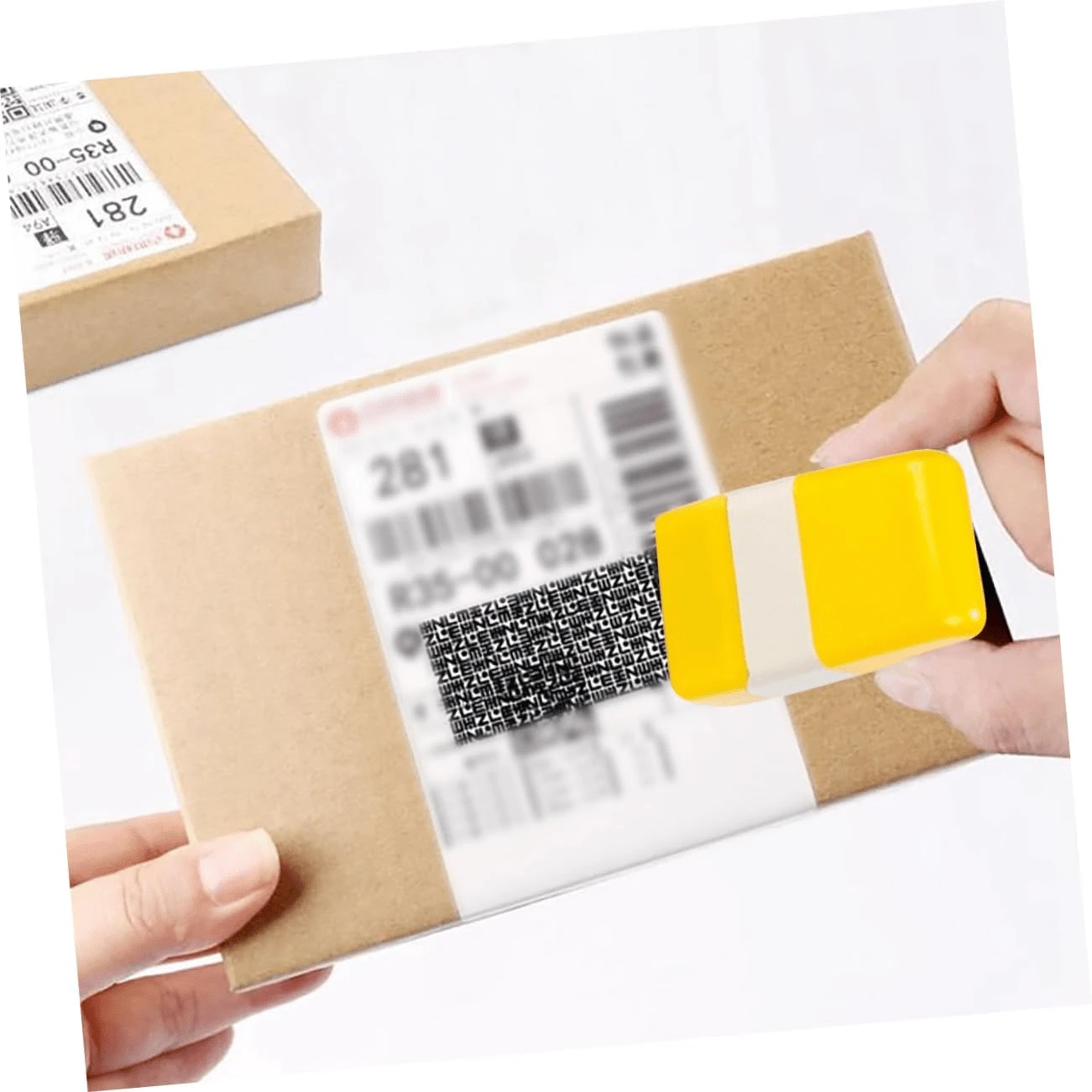 1pc Anti- Leakage Stamper Address Stamp Security Seal Stamp Messy Code ...