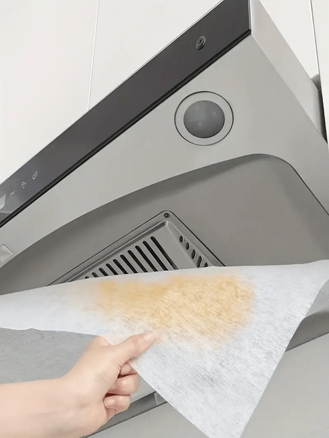 12pcs Self-Cleaning Kitchen Range Hood Filter Screen Oil Suction Paper ...