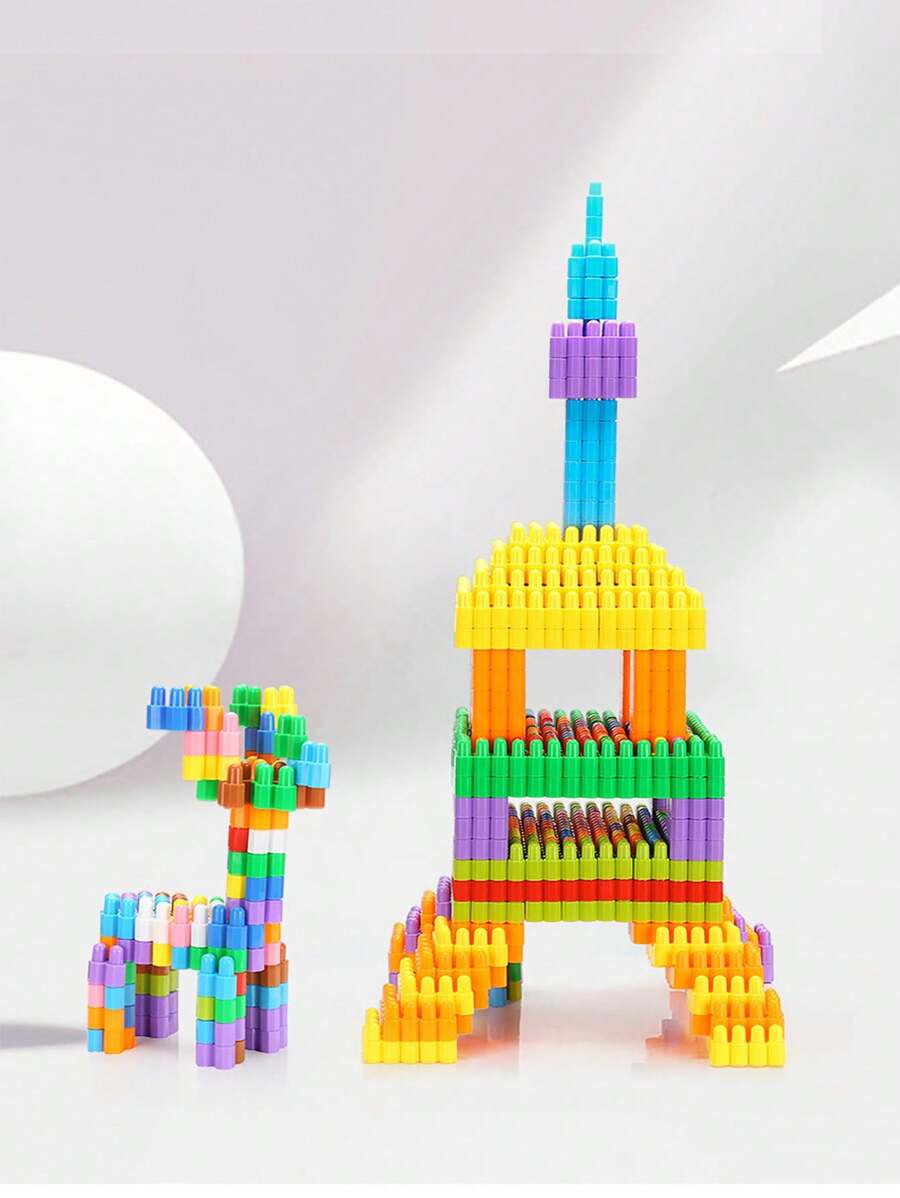 Colorful Diy Rocket Shaped Building Blocks With Modern Minimalist Style ...