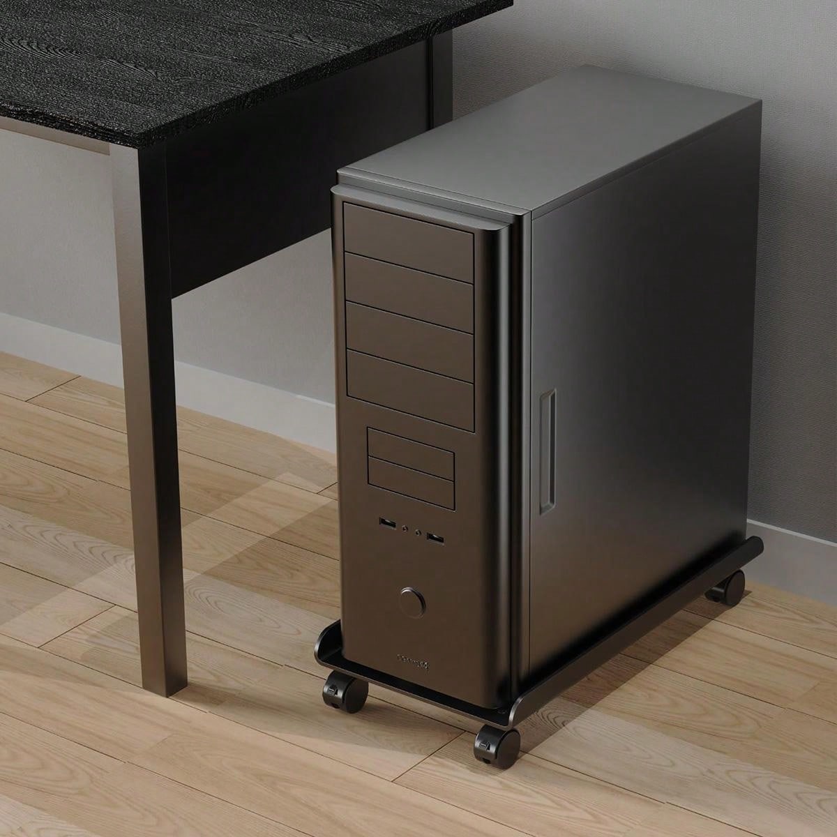 Computer Tower Stand, Ventilated Mobile CPU Stand, Steel PC Tower Stand ...