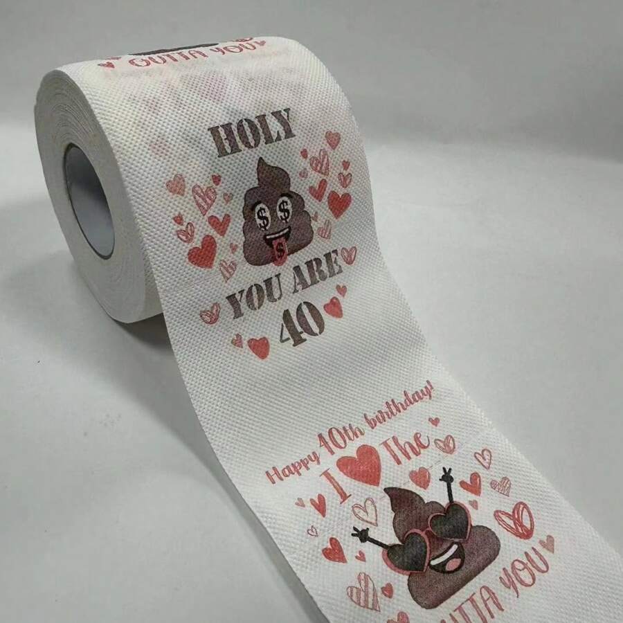 1pc, Funny Birthday Party Tissue Paper, Cartoon Poop Pattern Printed ...